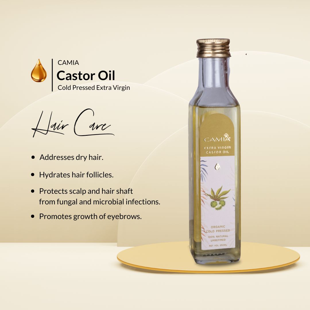 CAMIA Cold Pressed Extra Virgin Castor Oil 250 ML